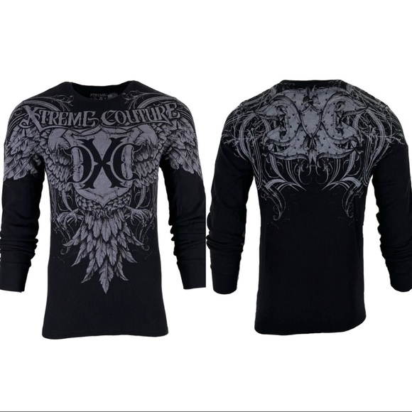 Affliction | Shirts | Xtreme Couture By Affliction Mens Thermal Shirt ...